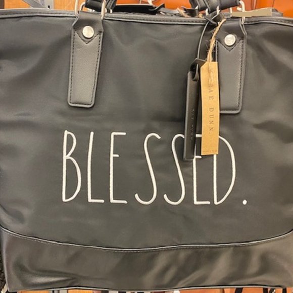 Rae Dunn | Bags | Rae Dunn Black Totepurse | Poshmark